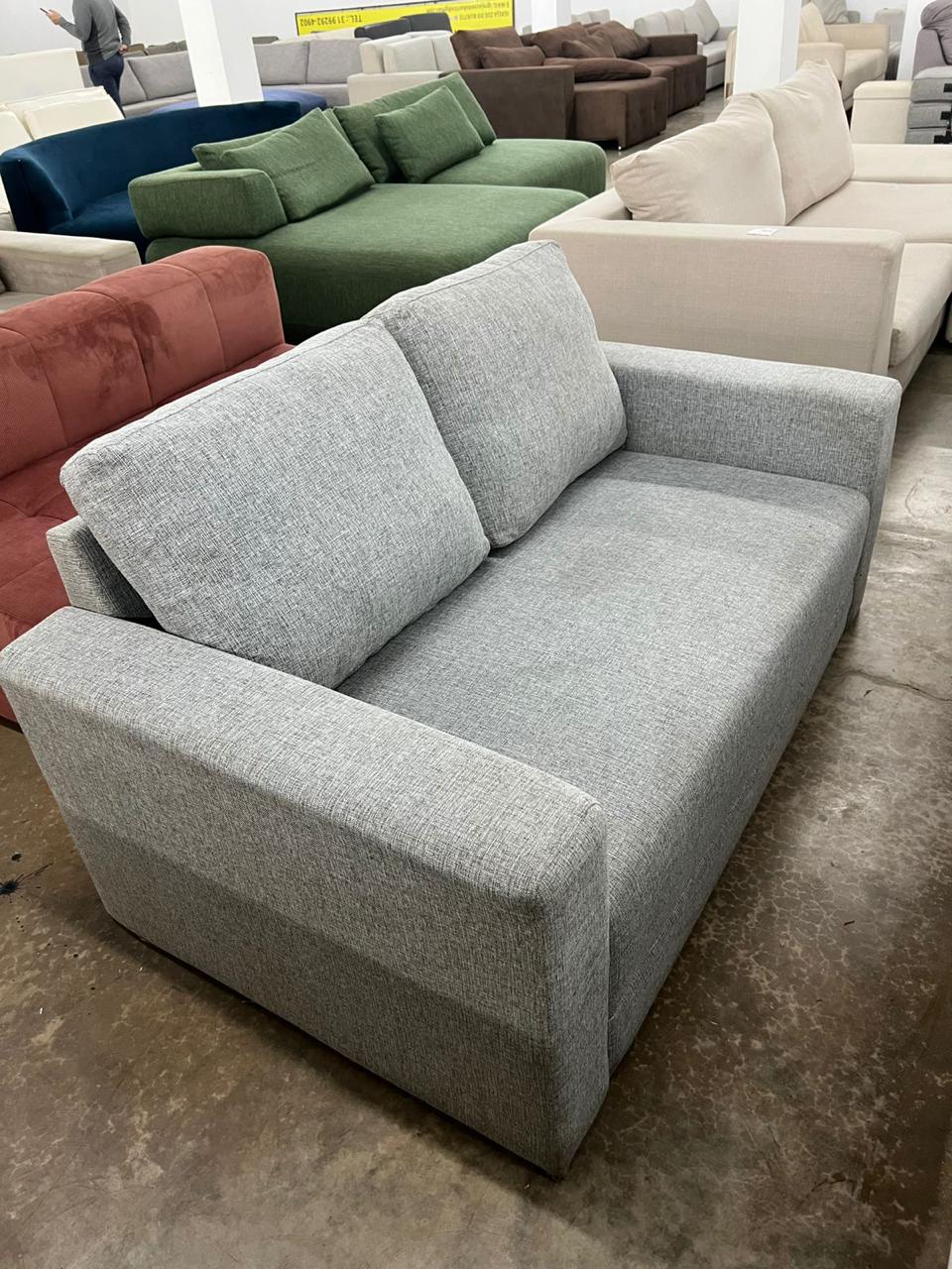 SOFÁ 2 LUGARES MUY TOK&STOK CINZA CLARO – A Móveis BH